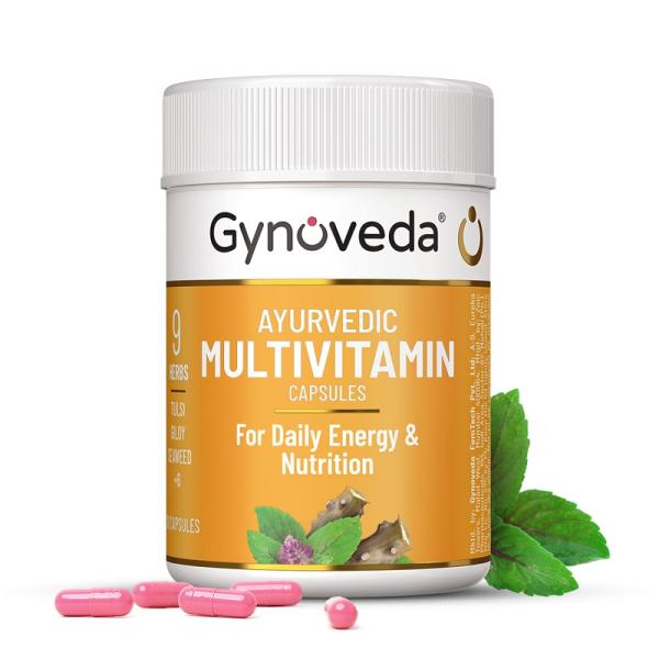 Buy Gynoveda Ayurvedic Multivitamin Capsule 30's Online at Best Price ...