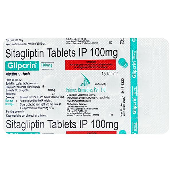 GLIPCRIN 100 Tablet 15's Price, Uses, Side effects, Substitutes | Netmeds