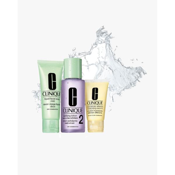 Buy CLINIQUE 3-Step Introduction Kit Skin Type 2 - Dry Combination Skin ...