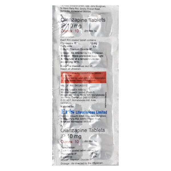 Buy Olanex 10mg Tablet 10'S Online at Upto 25% OFF | Netmeds