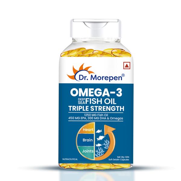 Buy Dr. Morepen Omega 3 Deep Sea Fish Oil Triple Strength Capsule 60's ...
