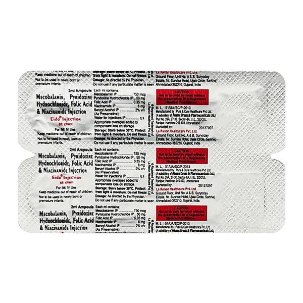 Buy Eido Injection 2ml Online at Upto 25% OFF | Netmeds