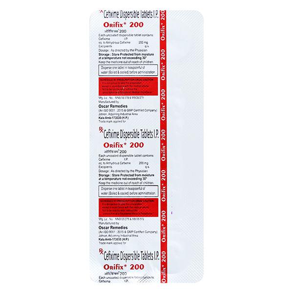 ORIFIX 200 Tablet 10's : Price, Uses, Side Effects | Netmeds