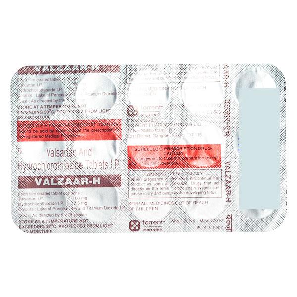 VALZAAR H 80mg Tablet 15's : Price, Uses, Side Effects | Netmeds