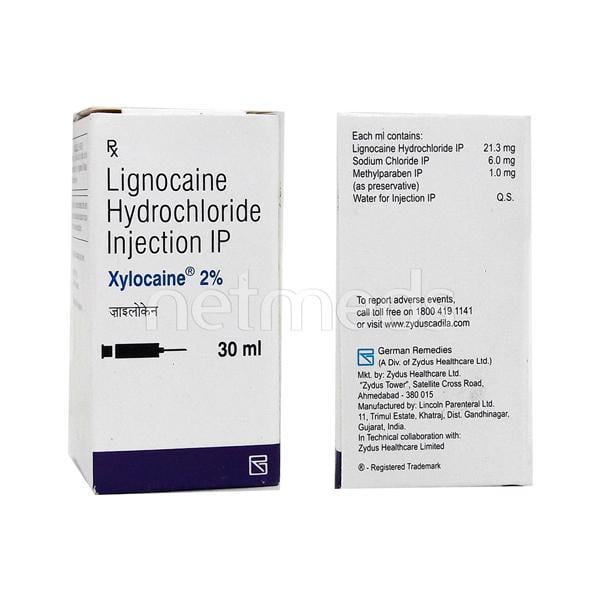 Xylocaine 2% Injection 30ml - Price, Uses, Side Effects | Netmeds