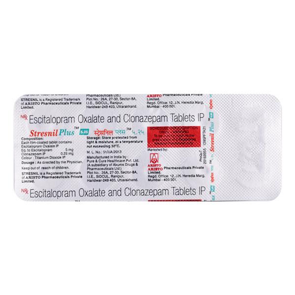 STRESNIL PLUS 5.25 Tablet 10's - Price, Uses, Side Effects, and ...