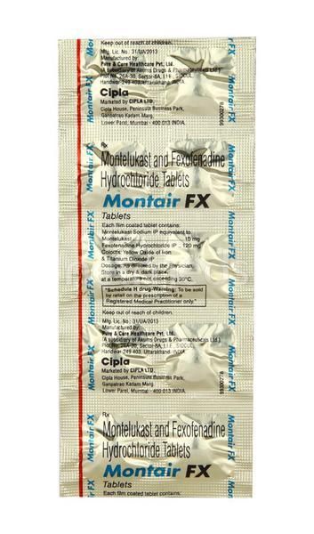 Montair FX Tablet 10'S Price, Uses, Side effects, Substitutes | Netmeds