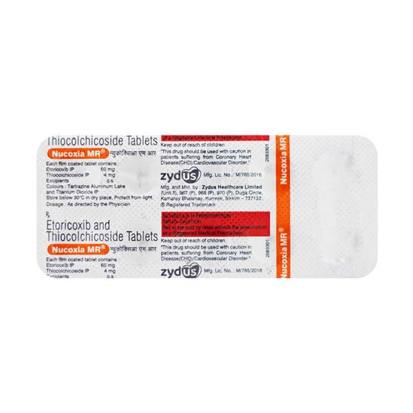 Nucoxia MR Tablet 10'S - Price, Uses, Side Effects | Netmeds