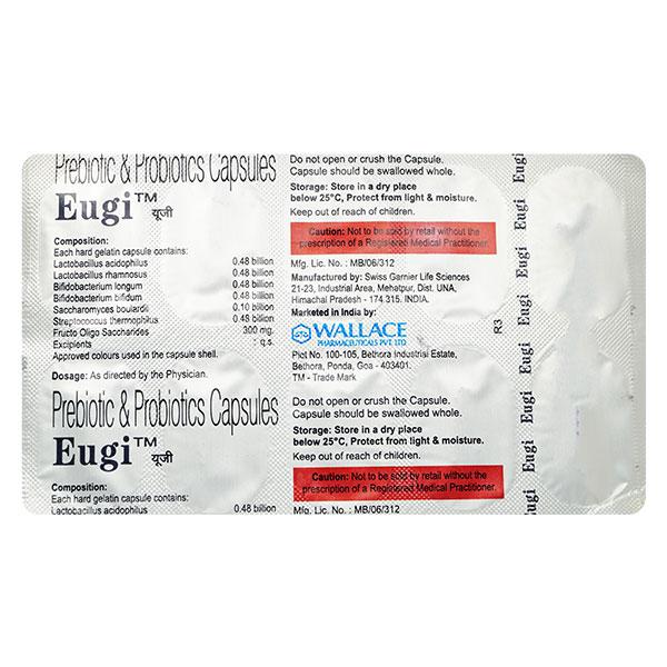 Eugi Capsule 10'S : Price, Uses, Side Effects | Netmeds