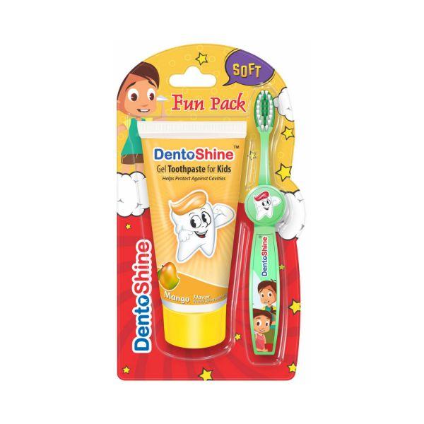 Buy Dentoshine Mango Flavour Kids Fun Pack 80 gm Online at Best Price ...