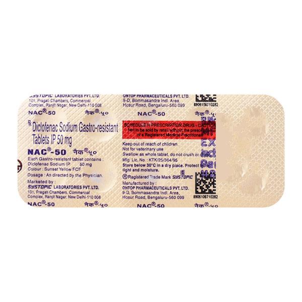 Buy NAC 50mg Tablet 10'S Online at Upto 25% OFF | Netmeds