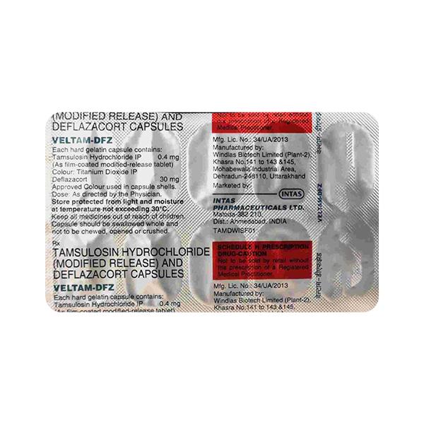 Buy VELTAM DFZ Capsule 10's Online | Netmeds
