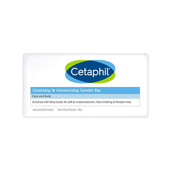 Buy Cetaphil Cleansing Moisturizing Syndet Bar (Pack Of 4 x 100g) 1 s ...