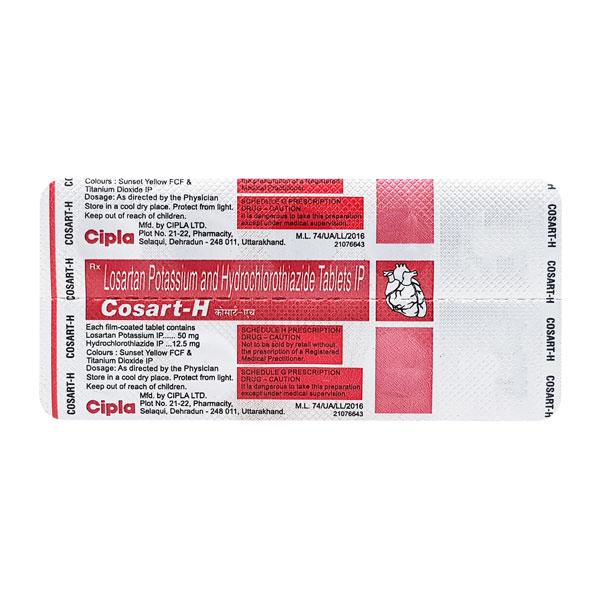 Cosart H Tablet 10'S : Price, Uses, Side Effects | Netmeds