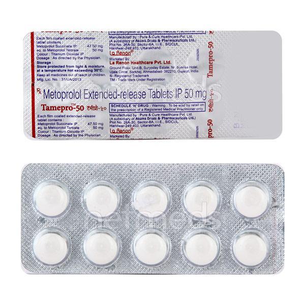 Tamepro 50mg Tablet 10'S : Price, Uses, Side Effects | Netmeds