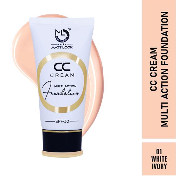 Buy Matt Look CC Cream Multi Action Foundation- Color Correcting Full ...