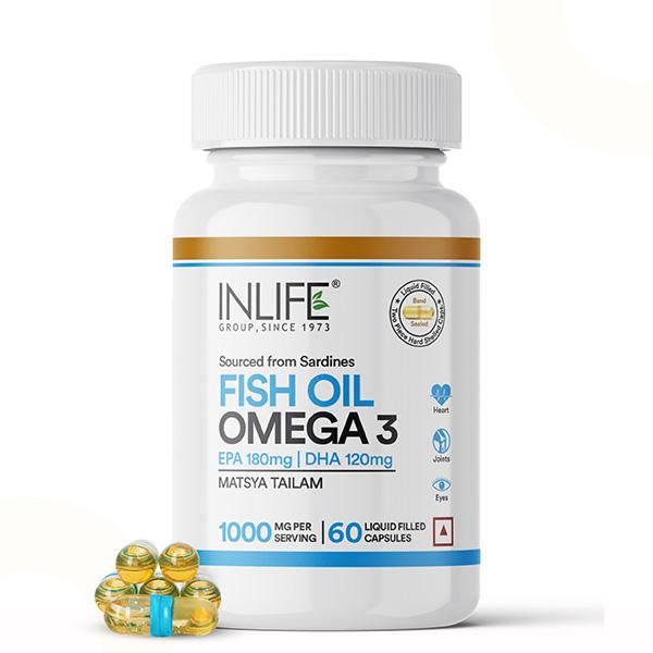 INLIFE Omega 3 Fish Oil 1000 mg Capsules 60 s Online at Discounted ...