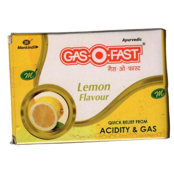 Gas-O-Fast Sachet - Lemon Flavour (Pack of 6 X 5 gm)