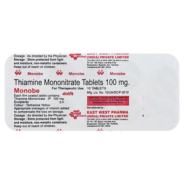 Buy Monobe Tablet 10'S Online at Upto 25% OFF | Netmeds