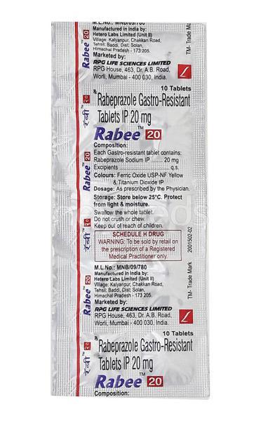 Buy Rabee 20mg Tablet 10'S Online at Upto 25% OFF | Netmeds