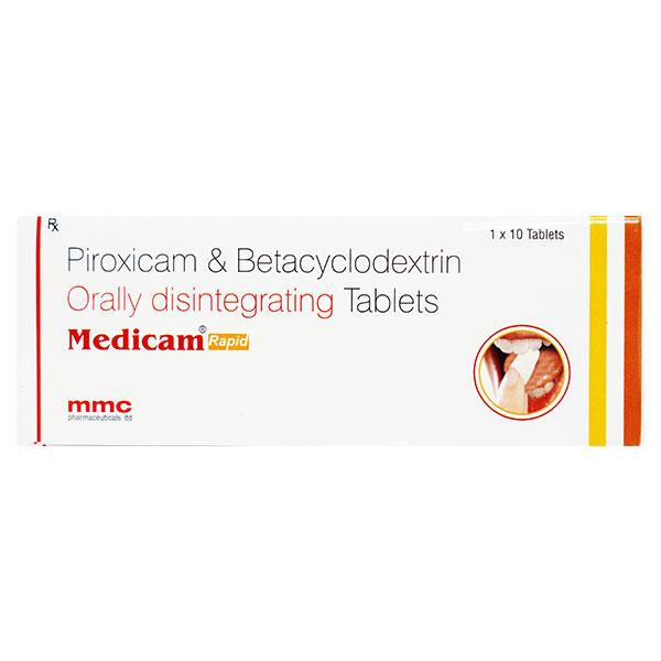 MEDICAM RAPID Tablet 10's : Price, Uses, Side Effects | Netmeds