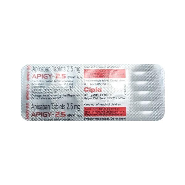 Buy APIGY 2.5 Tablet 10's Online at Upto 25% OFF | Netmeds