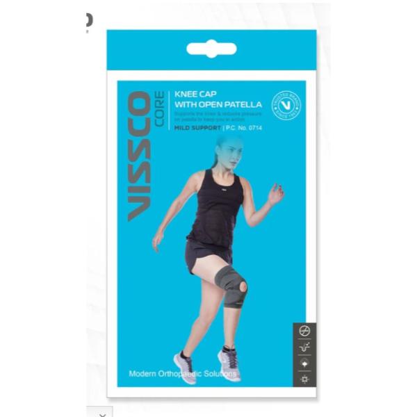 Vissco Core Knee Cap with Open Patella Mild Support (0714) (M) 1 s ...