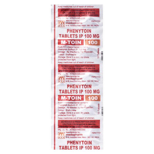 Buy M Toin 100mg Tablet 10'S Online at Upto 25% OFF | Netmeds