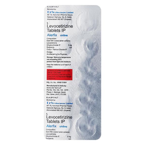 Buy Alerfix 5mg Tablet 10'S Online at Upto 25% OFF | Netmeds