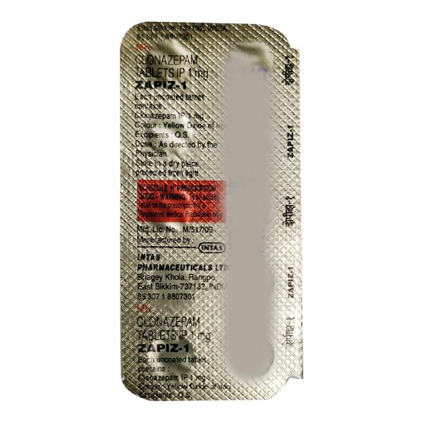 Zapiz 1mg Tablet 10'S - Price, Uses, Side Effects, and Substitutes ...