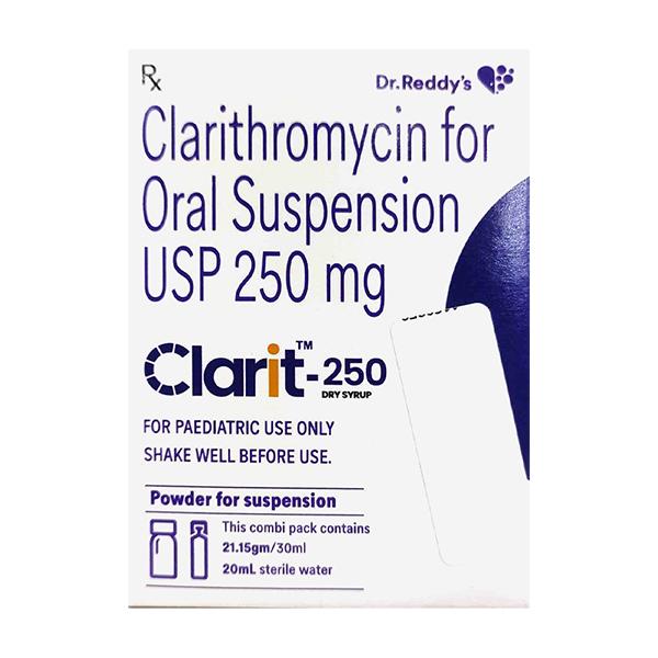 Buy CLARIT 250mg Dry Syrup 30ml Online | Netmeds