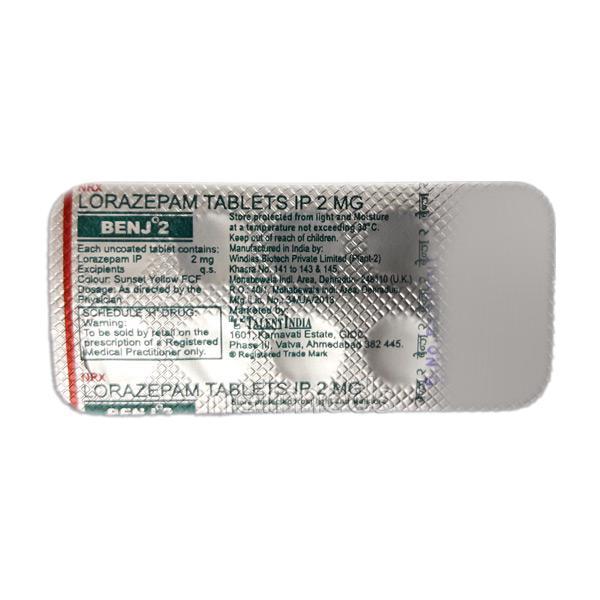 Benj 2mg Tablet 10'S - Price, Uses, Side Effects, and Substitutes | Netmeds