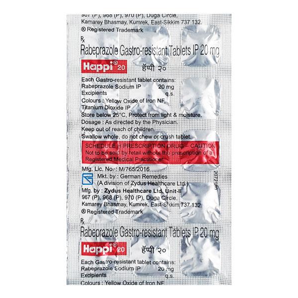 Buy HAPPI 20 Tablet 15's Online at Upto 25% OFF | Netmeds