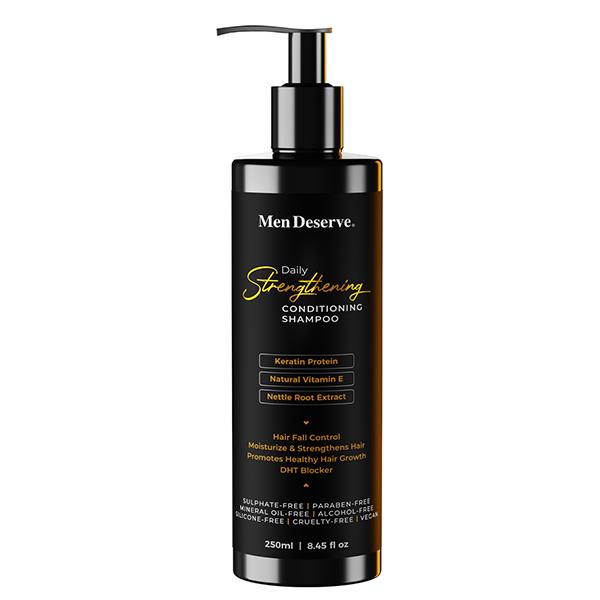 Buy Men Deserve Daily Strengthening Conditioning Shampoo 250 ml Online ...