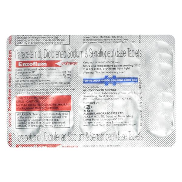 Enzoflam Tablet 10'S : Price, Uses, Side Effects | Netmeds