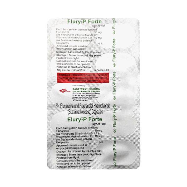 Flury P Forte Capsule 10'S Price, Uses, Side effects, Substitutes | Netmeds