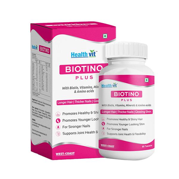 Buy Healthvit Biotino Plus With Biotin, Vitamins, Minerals & Amino ...