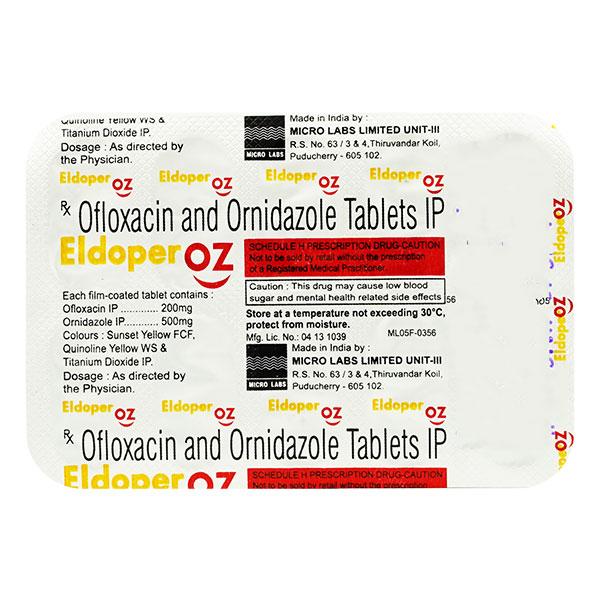 ELDOPER OZ Tablet 10's Price, Uses, Side effects, Substitutes | Netmeds