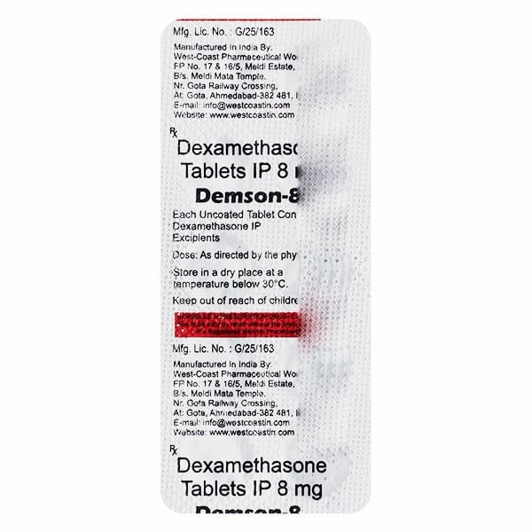 Buy DEMSON 8 Tablet 10's Online at Upto 25% OFF | Netmeds
