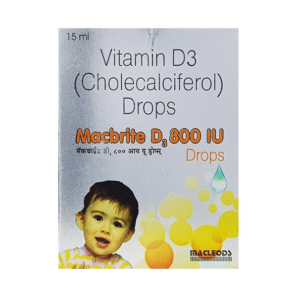 Buy Macbrite D3 800IU Drops 15ml Online at Upto 25% OFF | Netmeds