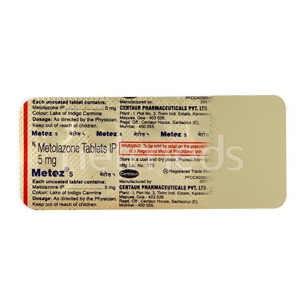 Buy Metoz 5mg Tablet 10'S Online at Upto 25% OFF | Netmeds