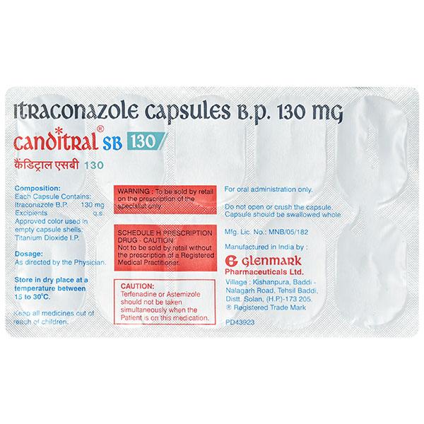 CANDITRAL SB 130 Capsule 10's - Price, Uses, Side Effects | Netmeds