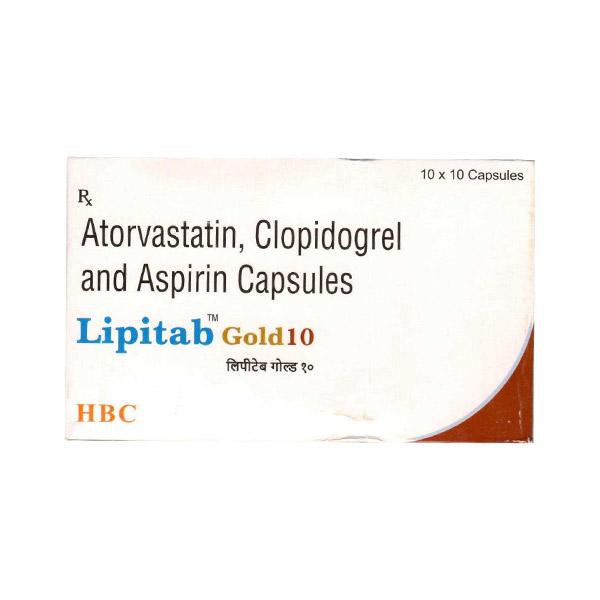 LIPITAB GOLD 10 Capsule 10's Price, Uses, Side effects, Substitutes ...