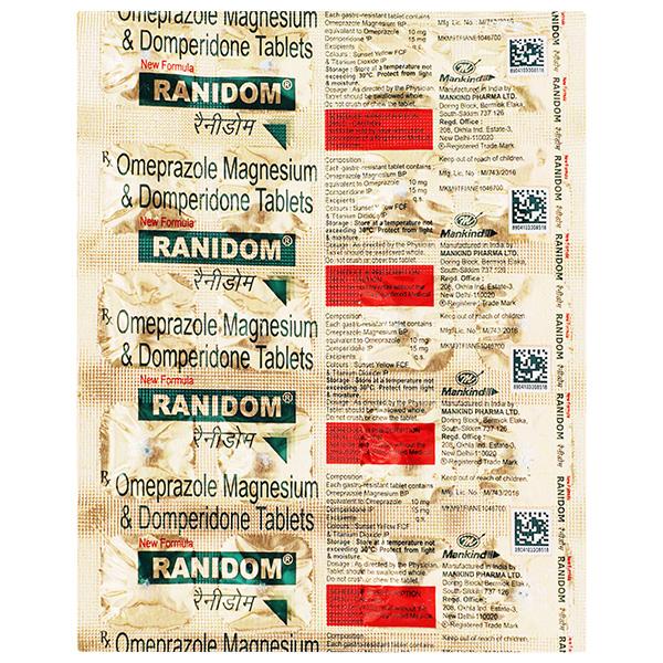 Buy Ranidom New Formula Tablet 20's Online at Upto 25% OFF | Netmeds