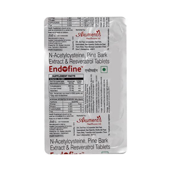 Endofine Tablet 10'S : Price, Uses, Side Effects | Netmeds