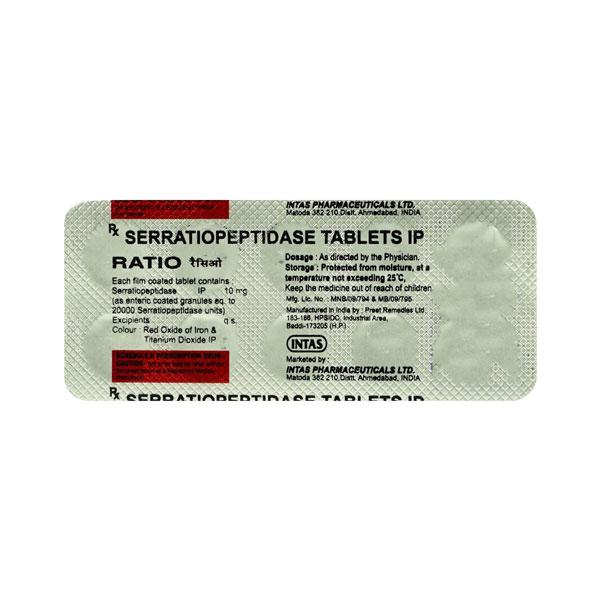 Ratio 10mg Tablet 10'S Price, Uses, Side effects, Substitutes | Netmeds