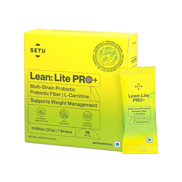Setu Lean Lite Pro+ Weight Management Gut Health Powder for Men & Women ...