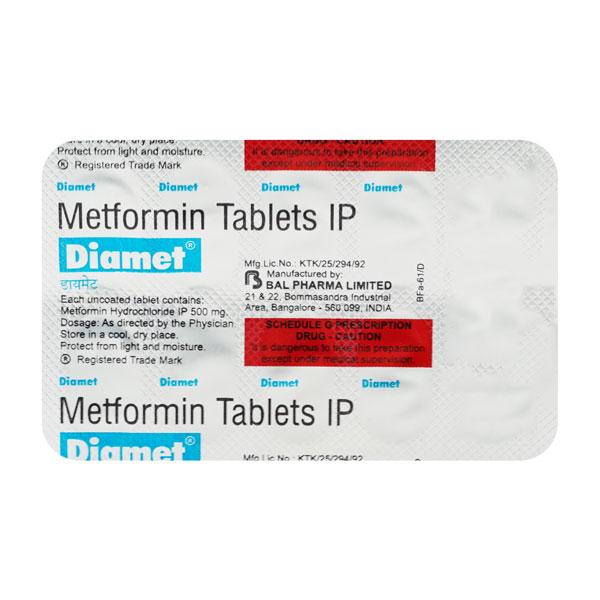 Diamet 500mg Tablet 10'S : Price, Uses, Side Effects | Netmeds