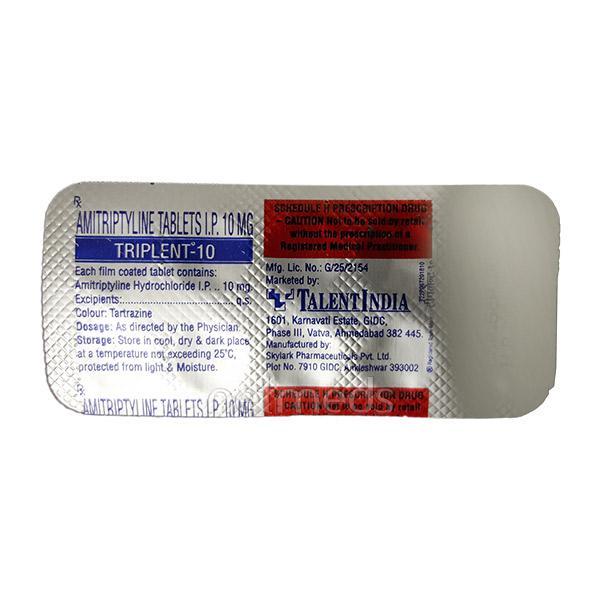 Triplent 10mg Tablet 10'S : Price, Uses, Side Effects | Netmeds