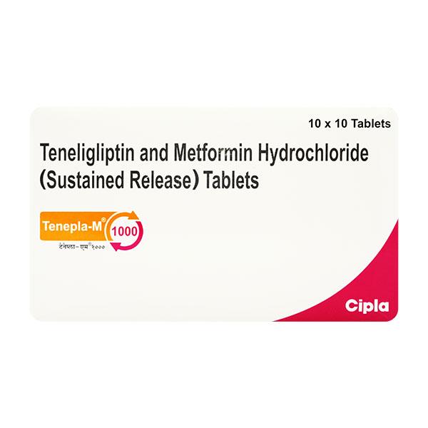 Tenepla M 1000/20mg Tablet 10'S : Price, Uses, Side Effects | Netmeds